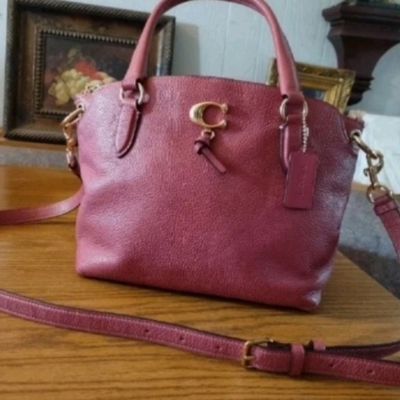 Coach | Bags | Coach Pink Remi Structured Handbag | Poshmark